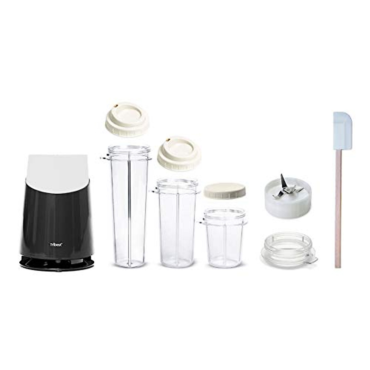 Tribest PB-410GY-A Personal Blender for Shakes and Smoothies with Portable Blender Cups, Gray