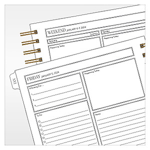 FranklinCovey - La Vie en Rose One Page Per Day Wire-Bound Planner (Jan 2024 - Dec 2024)