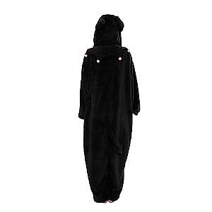 SAZAC Kuromi Kigurumi - Onesie Jumpsuit Halloween Costume (One Size)