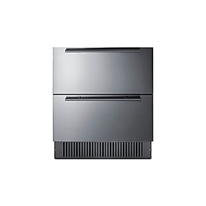 Summit Appliance SPR3032D 30" Wide 2-Drawer All-Refrigerator, Indoor/Outdoor compatible; 5.42 cu.ft Capacity; Stainless Steel Drawers; Frost-free Operation; Drawer Dividers