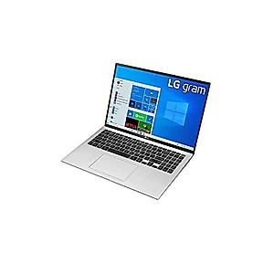 LG 2022 Gram 16" WQXGA IPS Ultralight Laptop Intel i7-1165G7 16GB LPDDR4 1TB NVMe SSD Iris Xe Graphics WiFi AX HDMI Thunderbolt 4 Webcam Backlit Full-Day Battery Silver Windows 10 Pro w/RE USB
