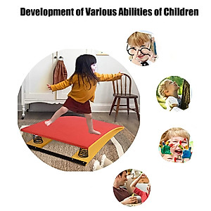 BIBOYA Gymnastics Springboard Vault Gymnastics Springboard for Kids, No Deformation Thickened Sport Equipment for School Training/Home, a Ramp for Kid's Toy Trucks