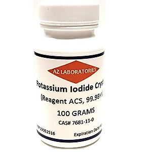 Potassium Iodide - 100% Pure USP Crystals - 31% K / 69% I, 100 grams (3.52 oz)