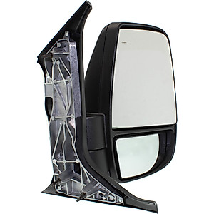 Kool-Vue Mirror Compatible with Ford Transit Van 2015-2017 Passenger Side Manual Manual Folding Non-Heated Medium/High Roof Textured Black