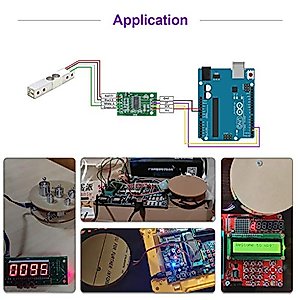 HX711 Digital Load Cell Weight Sensor AD Converter Breakout Module +5KG Portable Electronic Kitchen Scale Module for Arduino Scale