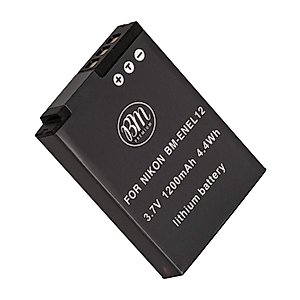 BM EN-EL12 Battery for Nikon Coolpix A1000, B600, W300, A900, AW100, AW110, AW120, AW130, S6300, S8100, S8200, S9050, S9200, S9300, S9400, S9500, S9700, S9900, P310, P330, P340, KeyMission 170, 360