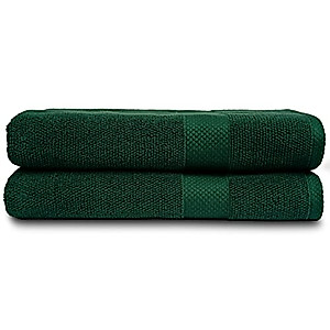 Maura Premium Bath Sheets 100% Cotton 35x70 Oversized Ultra Absorbent Quick Dry Soft Towel Set for Bathroom Extra Large Bath Towels, Midnight Green