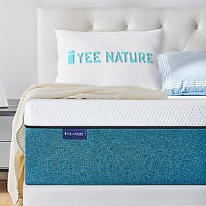 IYEE NATURE Queen Mattress, 12 inch Gel Memory Foam Mattress in a Box, Foam Bed Mattresses Firm Foam Mattress,Queen Size Mattress 60 * 80 * 12 inch