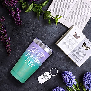 SpenMeta Teacher Gifts for Women - Teacher Appreciation Gifts, Teacher Christmas Gifts - 20oz Funny Vacuum Insulation Teacher Tumbler