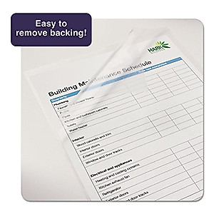 Avery Self-Adhesive Laminating Sheets, 9" x 12", Permanent Adhesive, 10 Clear Laminating Sheets (73603)