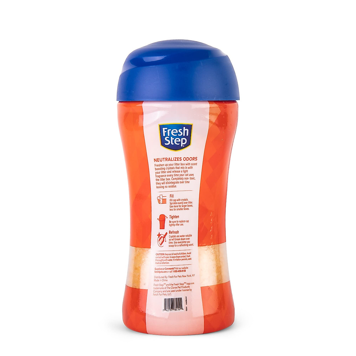 Fresh Step Cat Litter Crystals in Fresh Scent Cat Litter Box Deodorizer Combats Cat Odors and Neutralizes Smells to Keep Your Home Clean, 15 Ounces (Pack of 3)