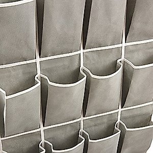 EZOWare Bundle Kit 6 Pcs Foldable Storage Bin Cubes + 2 Pcs EZOWare 24 Large Pockets Over The Door Hanging Organizer for Bathroom Toys Nursery Kids Toddlers Home