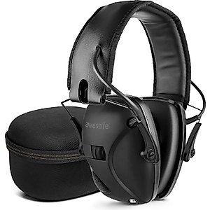 awesafe Electronic Shooting Earmuff Ear Hearing Protection Safety Ear Muffs Noise Reduction Sound Amplification