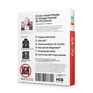 Polaroid Originals Classic Color Instant Film for SX-70 Cameras Bundle (80 Exposures) (10 Items)