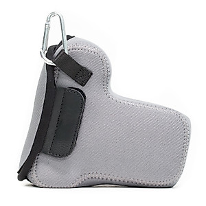 MegaGear MG581 Ultra Light Neoprene Camera Case compatible with Fujifilm X-T30 MII, X-T30, X-T20 (16-50mm / 18-55mm Lenses), X-T10 - Gray, PU Leather,Grey