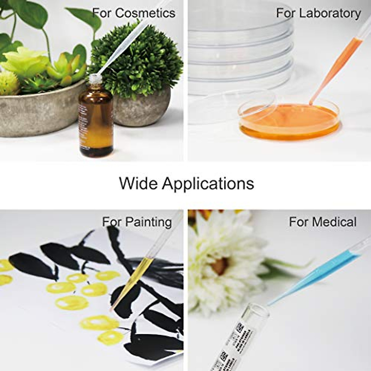 ULAB Scientific LDPE Transfer Pipette, Vol. 7ml, 3ml Graduated, 0.5ml Graduation 155mm, Pack of 100, UTP1002