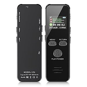 Howabo 60H Digital Voice Recorder, 64GB Metal Housing Audio Recorder, USB C Voice Activated Recorder for Lectures Meeting Class Interview
