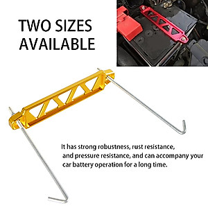 Stainless Steel Car Battery Hold Down Kit - Universal J Bolts & Hooks (10inch/2pcs)