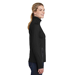 ST Ladies Sport-Wick Stretch Contrast Full-Zip Jacket XXL Black/ Charcoal Grey