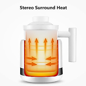 TIANJI DGD06-06BD Mini Ceramic Electric Stew Health Pot, Smart Appointment Automatic Multi-function Slow Cooker, 600ml