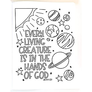 The Bible Coloring Book for Girls: Color 40 Cute Designs of Inspirational Verses & Christian Artwork