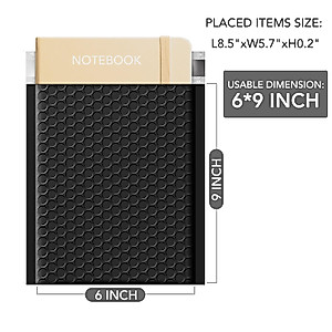 Metronic 100 Pack Bubble Mailer 6x10 Inch, Self-Seal Padded Envelopes, Waterproof Bubble Envelopes Cushioning Poly Bubble Mailer for Mailing, Shipping Small Business Supplies Valentine's Day Packaging