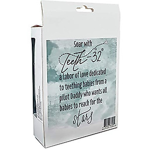 Chewy, The Teeth-32 Airplane Teething Toy 100% Natural Havea Rubber