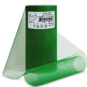 Expo International Premium Shiny Spool of 6 Inch X 25 Yards | Mint Green Tulle