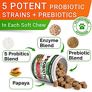 Allergy Relief + Probiotics for Dogs Bundle - Itchy Skin Treatment + Digestion&Gut Health - Omega 3&Pumpkin + Probiotics - Allergy&Anti Itch Support Supplement + Upset Stomach&Gas Relief - Made in USA