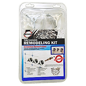 DANCO Bathtub and Shower 3-Handle Remodel/Rebuild Trim Kit for American Standard Colony Faucets | Cross-Arm Handle | 9C-23H, 9C-23C, 11C-1D | Chrome (39614)