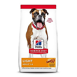 Hill's Science Diet Dry Dog Food, Adult, Light for Healthy Weight & Weight Management, 30 lb. Bag