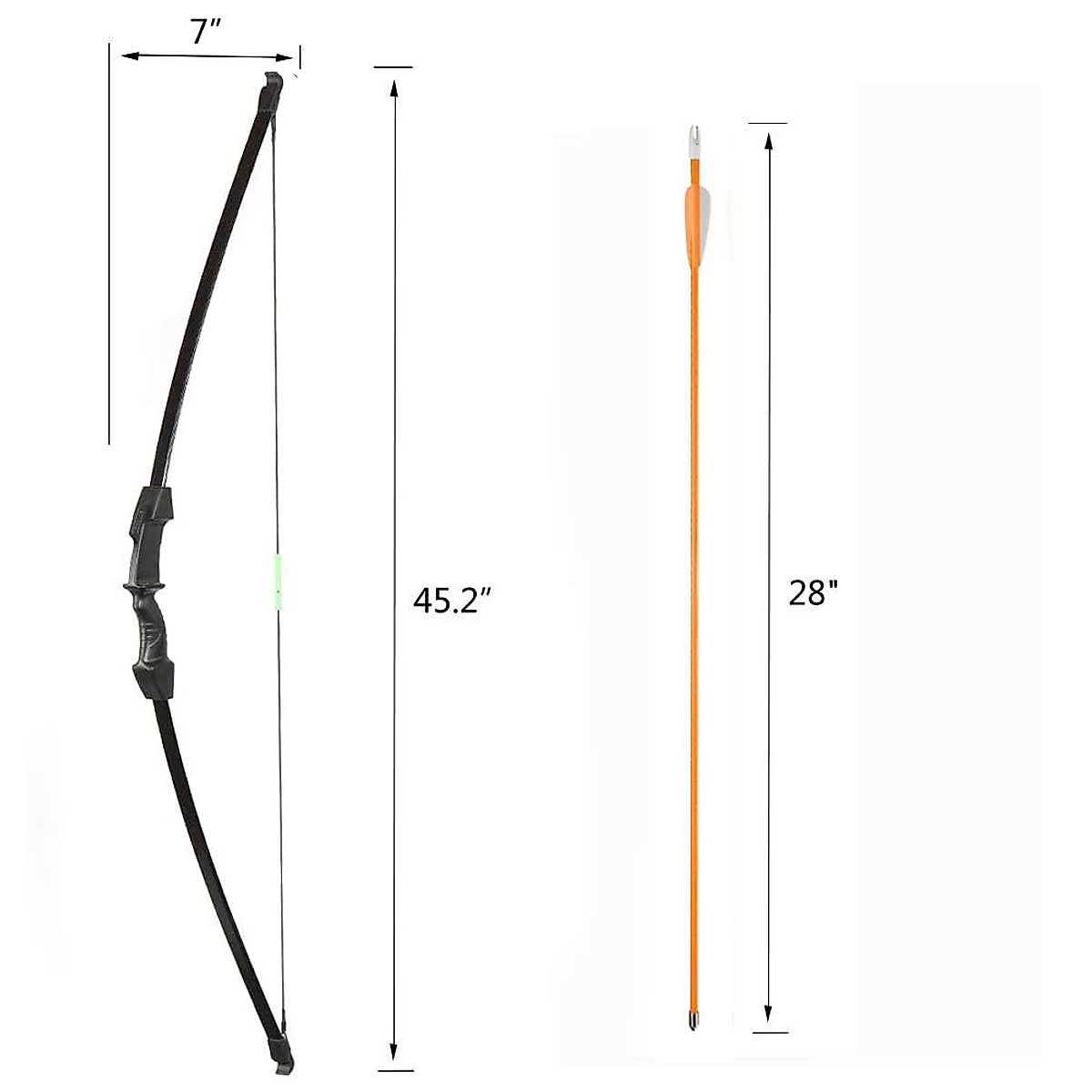 TOPARCHERY Youth Bow and Arrow Set Beginner Takedown Recurve Bow Set Outdoor Sports Archery Gift for Youth Teens