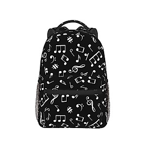 ROSIHODE Piano Music Note Backpack,Fashion Travel Hiking Camping Daypack Computer Backpacks Bookbag for Men Women