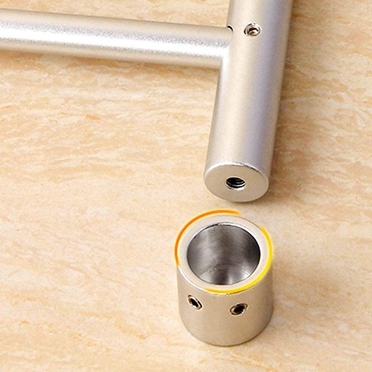 JJZXD Wall Mounted Towel Racks, Wall Mounted Towel Rack Bathroom Storage Shelf Stainless Steel