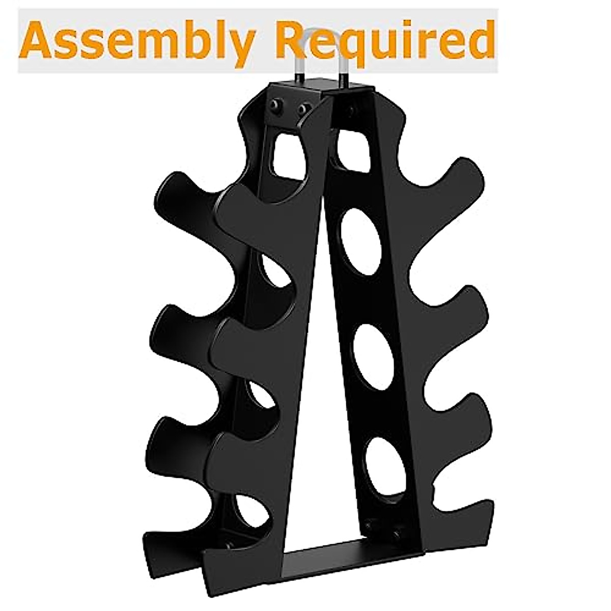 Weight Rack for Dumbbells (Dumbbells Not Included), EXBTOKA Upgraded Dumbbell Rack with Handle, 4 Tier Dumbbell Rack Stand Only, Compact A-Frame Dumbbell Rack, Suitable for Home Gym