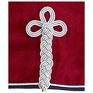 CENTAUR Wool Dress Cooler Large Horse Burg/Silver/