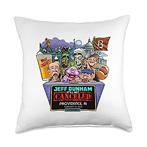 JEFF DUNHAM Providence, RI (2023) Throw Pillow, 18x18, Multicolor