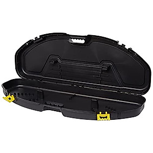 Plano Protector Ultra Compact Pillar Locked Protective Bow Case, Black, Archery Storage, Lockable, Padded Protection, Holds Up to 6 Arrows