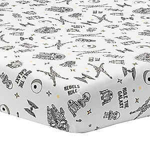 Lambs & Ivy Star Wars Signature Rebels Rule Cotton Fitted Crib/Toddler Sheet