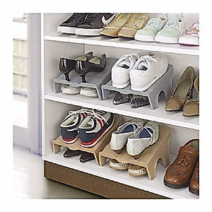 Thick Double Shoe Racks Modern Cleaning Storage Shoes Rack Living Room Convenient Shoebox Shoes Organizer Stand Shelf (Color : 1)