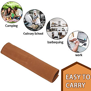 Knife Case, Waxed Canvas Chefs Knife Roll Bag, Portable Travel Tool Roll Bag, Christmas Gift for Culinary Student, Professional Chef for Men Women for Meat Cleaver, Japanese Knife for Working,Camping