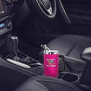 liabiliies 40 oz Tumbler with Handle save the turtles hit it raw Tumbler Personalized Tumblers with Lid and Straw Insulated Tumbler Stainless Steel Tumblers