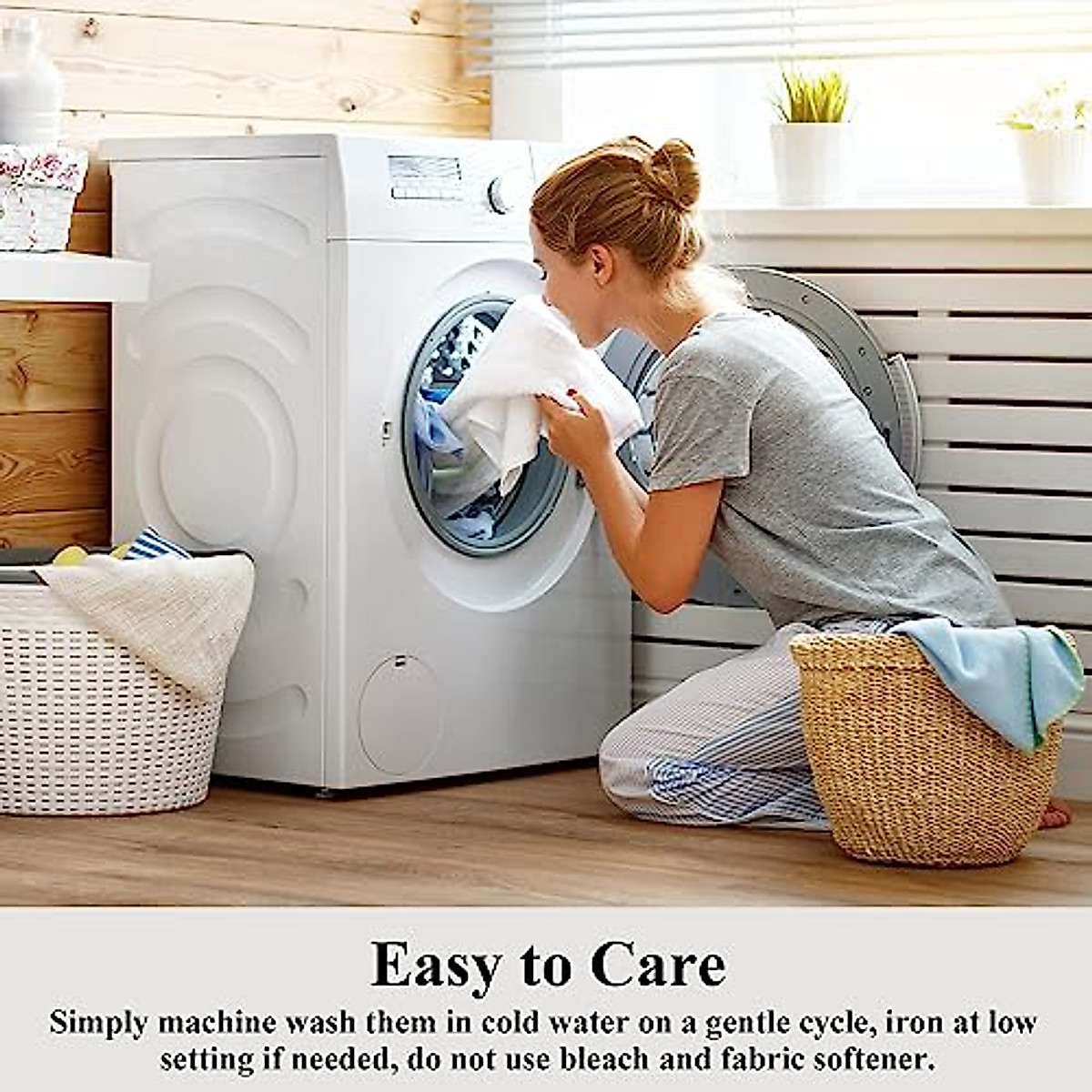 MEISHANG Bamboo Sheet Set Queen Size - 100% Pure Organic Viscose - 400TC Bamboo Cooling Bed Sheets Set - Fit 16 Inch Deep Pocket - 4 Piece Set Silky Soft Luxury - Queen, Light Pink