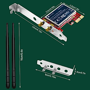 FebSmart Wireless N 2.4GHz 300Mbps PCIE Wireless Network Adapter for Windows 11, 10, 8.1, 8, 7, XP (32/64bit), Windows Server and Linux PCs, PCIE WiFi Card, PCIE WiFi Adapter (FS-N300)