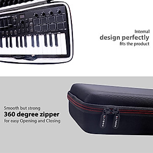 LTGEM Hard Case for M-Audio Oxygen Pro Mini – 32 Key USB MIDI Keyboard Controller