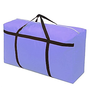 Oversized Pillow Luggage Bag Clothing Closet Storage Organizer Cargo Bag Travel Bag Moving Bag (Dark Green,35L)