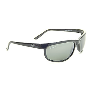 New Ray Ban Polarized Predator 2 RB2027 601/W1 Black/Gray Polarized 62mm Sunglasses