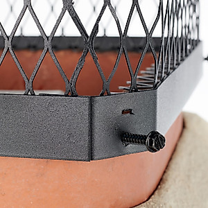 HY-Guard Galvanized Steel Chimney Cover - HY-C Black Chimney Cap, Single Bolt-On Chimney Fireplace Cover, Chimney Flue Cover to Fit On Existing Flue Tiles, Chimney Vent Cap with Hood Plate (9" x 13")