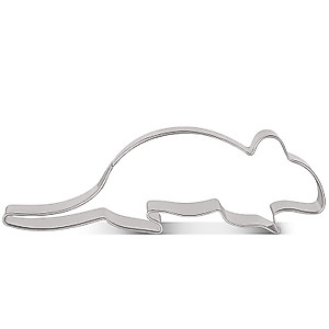 LILIAO 4.6" Mouse Cookie Cutter, Stainless Steel