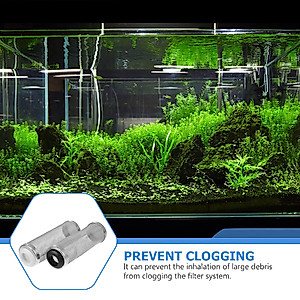 POPETPOP 2pcs Filter Fish Tank Water Inlet Basket Mesh Water Inlet Mesh Cover Aquarium Strainer Mesh Case Strainer Mesh Cover Stainless Strainer Sponge White 304 Network Water Inlet Cover